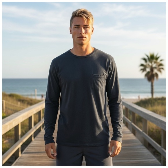 Outerknown | Shirts | Outerknown Mens Groovyt Long Sleeve Pocket Tshirt ...